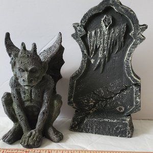 Unbranded | Accents | Halloween Decorations Tombstone And Gargoyle ...